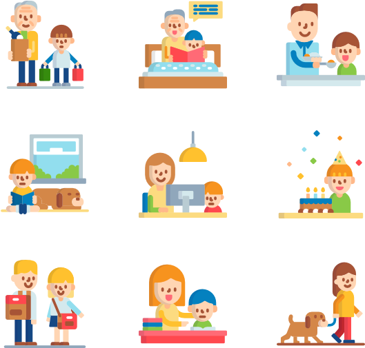 Download Family Life 50 Icons - Flti - Full Size PNG Image - PNGkit