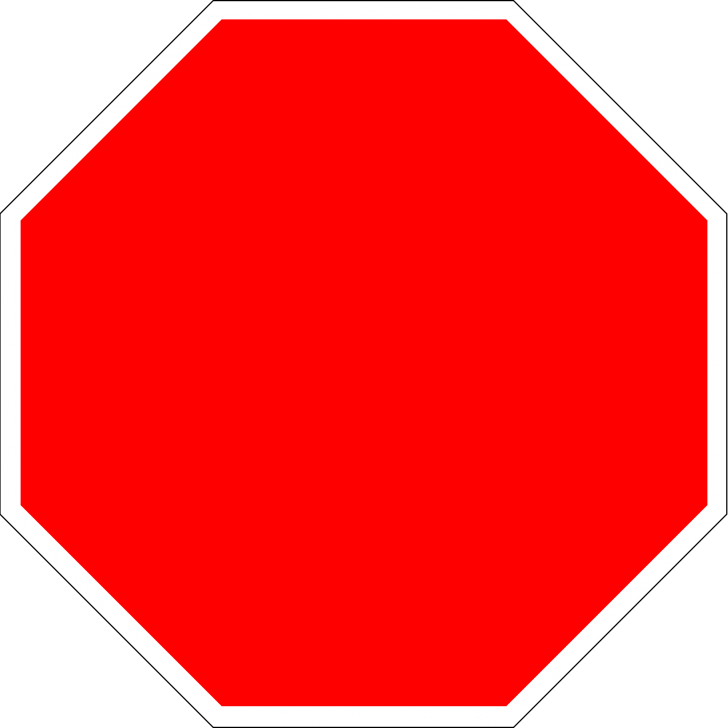 Download Blank Stop Sign Octagon - Stop Sign Without Stop - Full Size ...