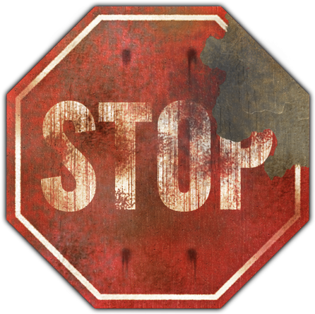 Download Here's A Stop Sign That One Might Find On The Ground - Emblem ...