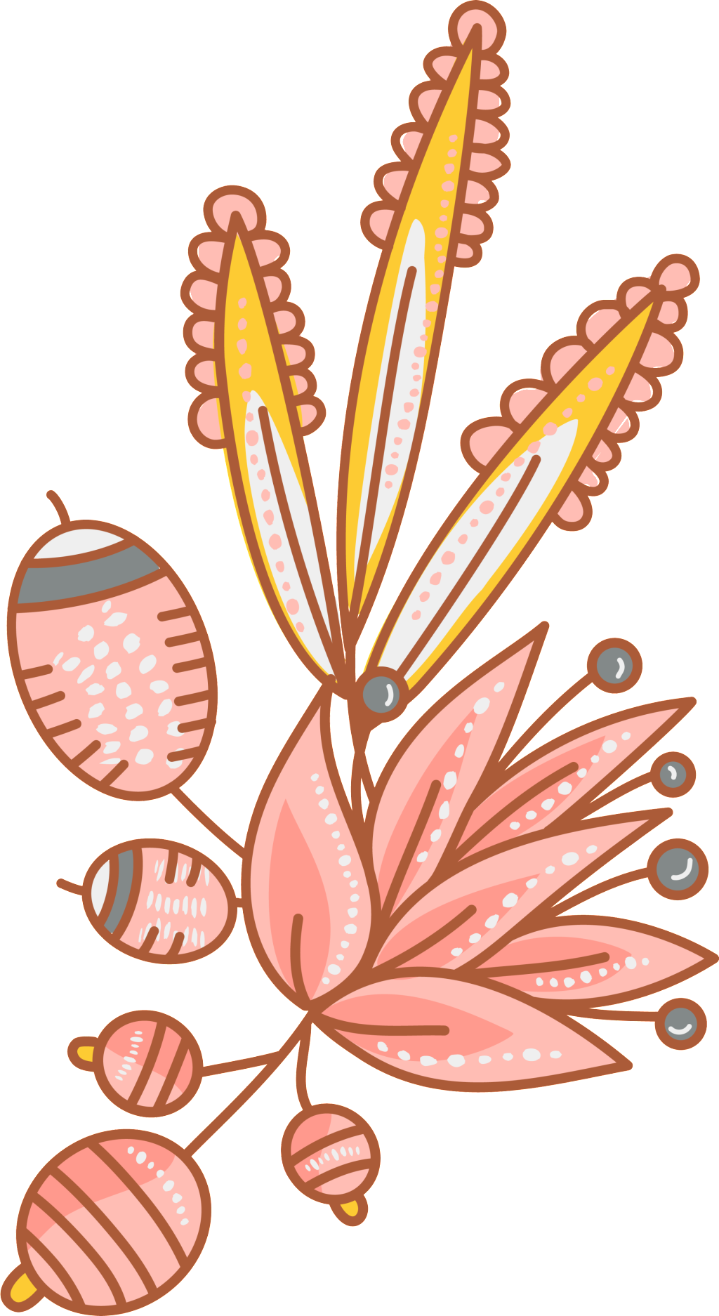 Download Pink Watercolor Hand Painted Flower Cartoon Transparent ...