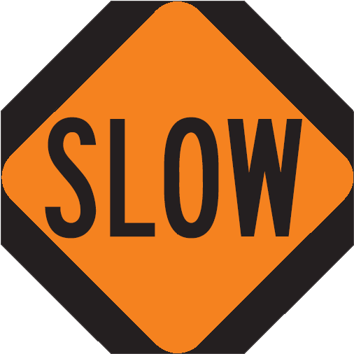 Download Slow Sign - Full Size PNG Image - PNGkit