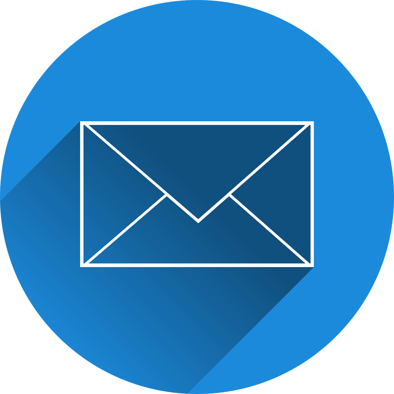 Download Mail, Icon - Blue Computer Logo - Full Size PNG Image - PNGkit