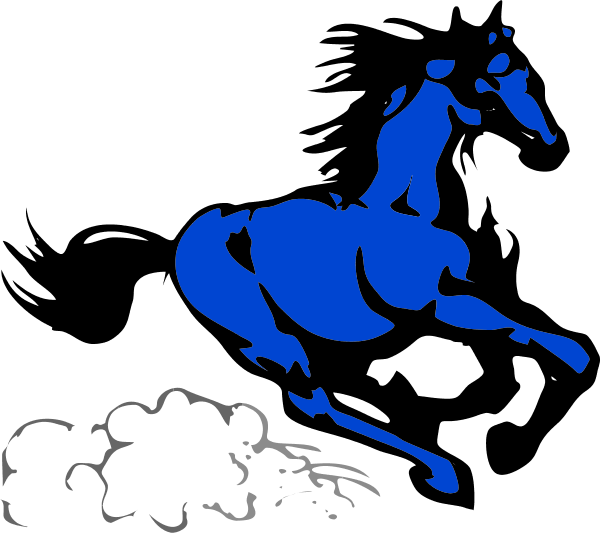 Download Image Of Running Horse Clipart - Martin Mustangs Elementary ...