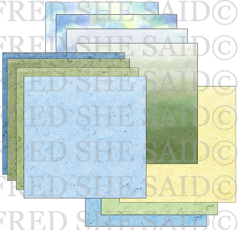 Download Digital Paper Blue & Green Watercolor Papers [digi4002fs ...