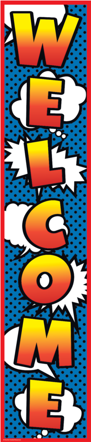 Download Tcr5644 Superhero Welcome Banner Image - Superhero Welcome ...