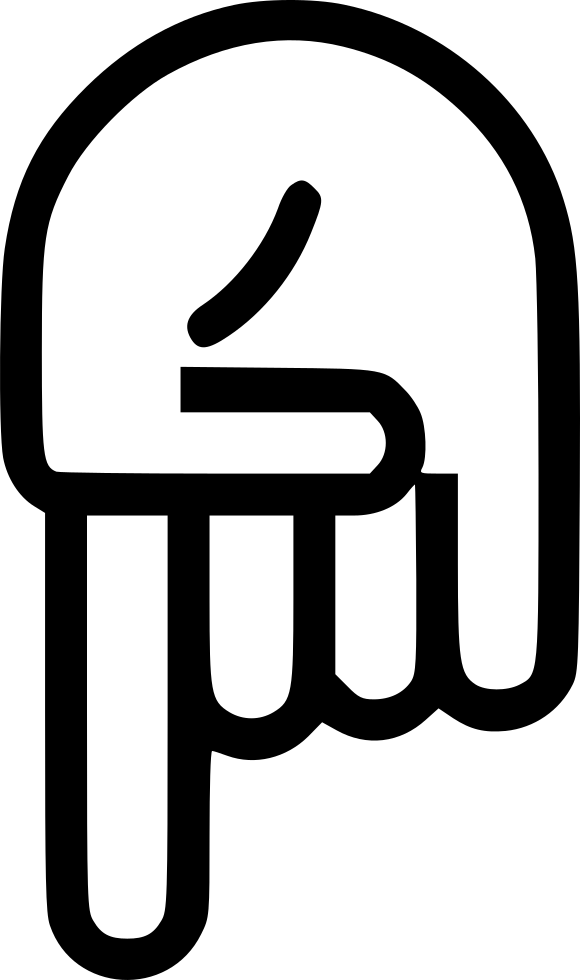 Download Finger Pointing Down Fingers - Sign Pointing Down Png - Full ...