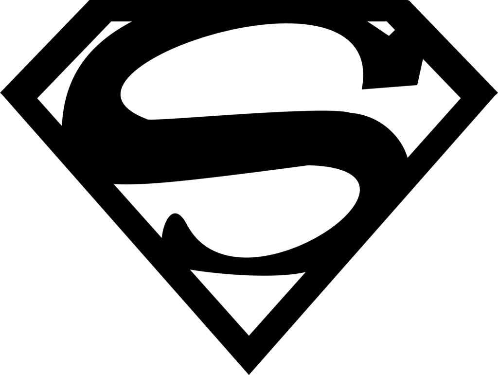 Download Transparent 15 Superman Logo Black And White Png For Free ...