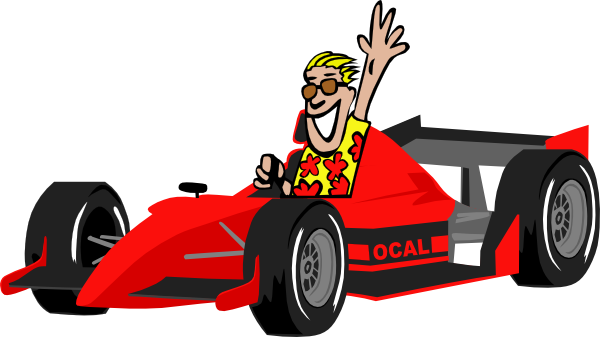 Download Cartoon Race Car Clip Art Eskay - Race Car Driver Clipart ...