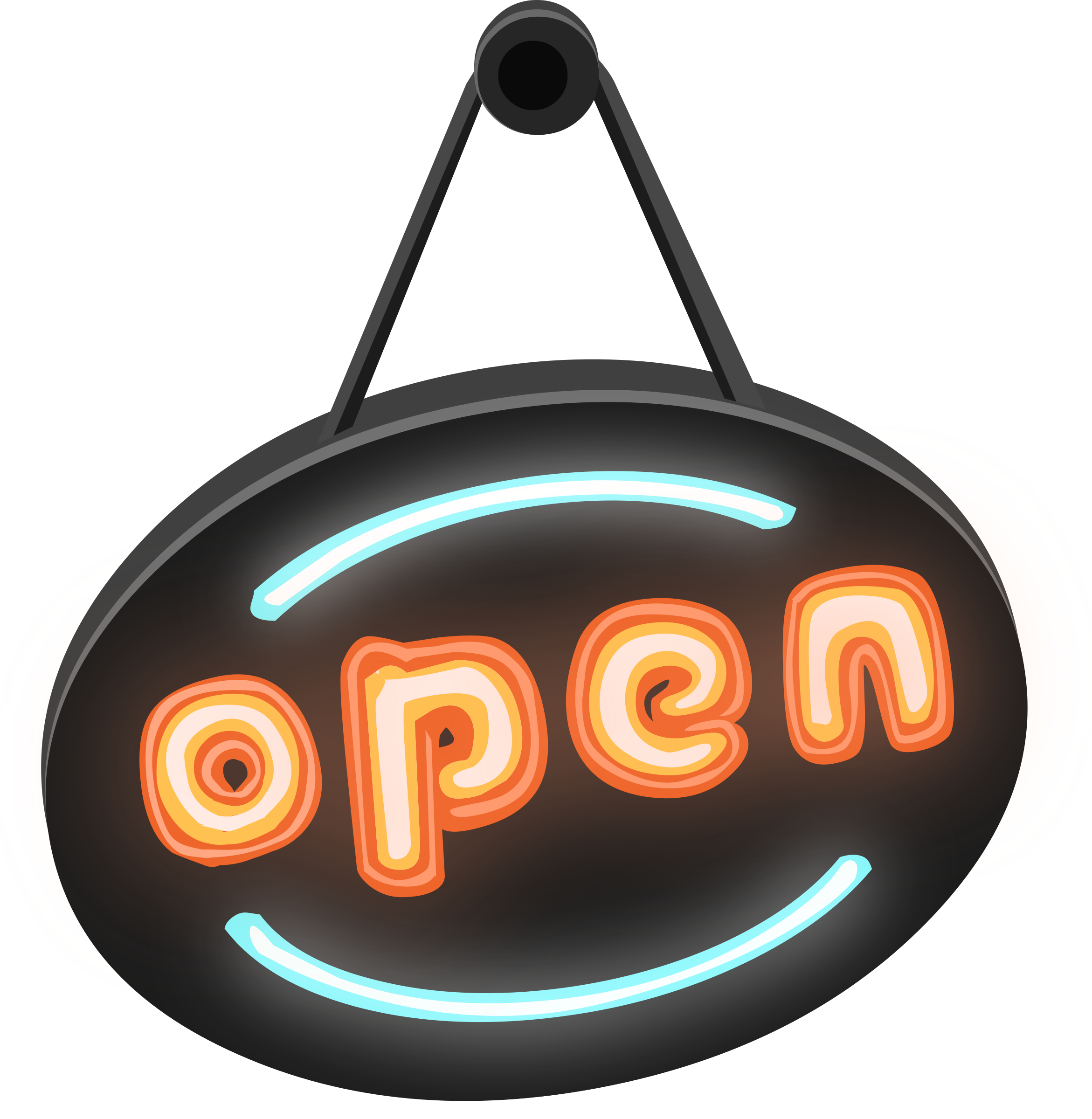 Download Transparent This Free Icons Png Design Of Neon 'open' Sign ...