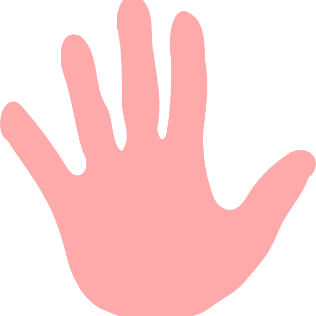 Download Handprint Transparent Pink Graphic Transparent Download - Hand ...
