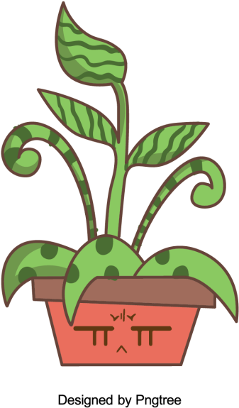 Download Cartoon Hand-painted Simple Flower Pot Flower Design, - Design ...