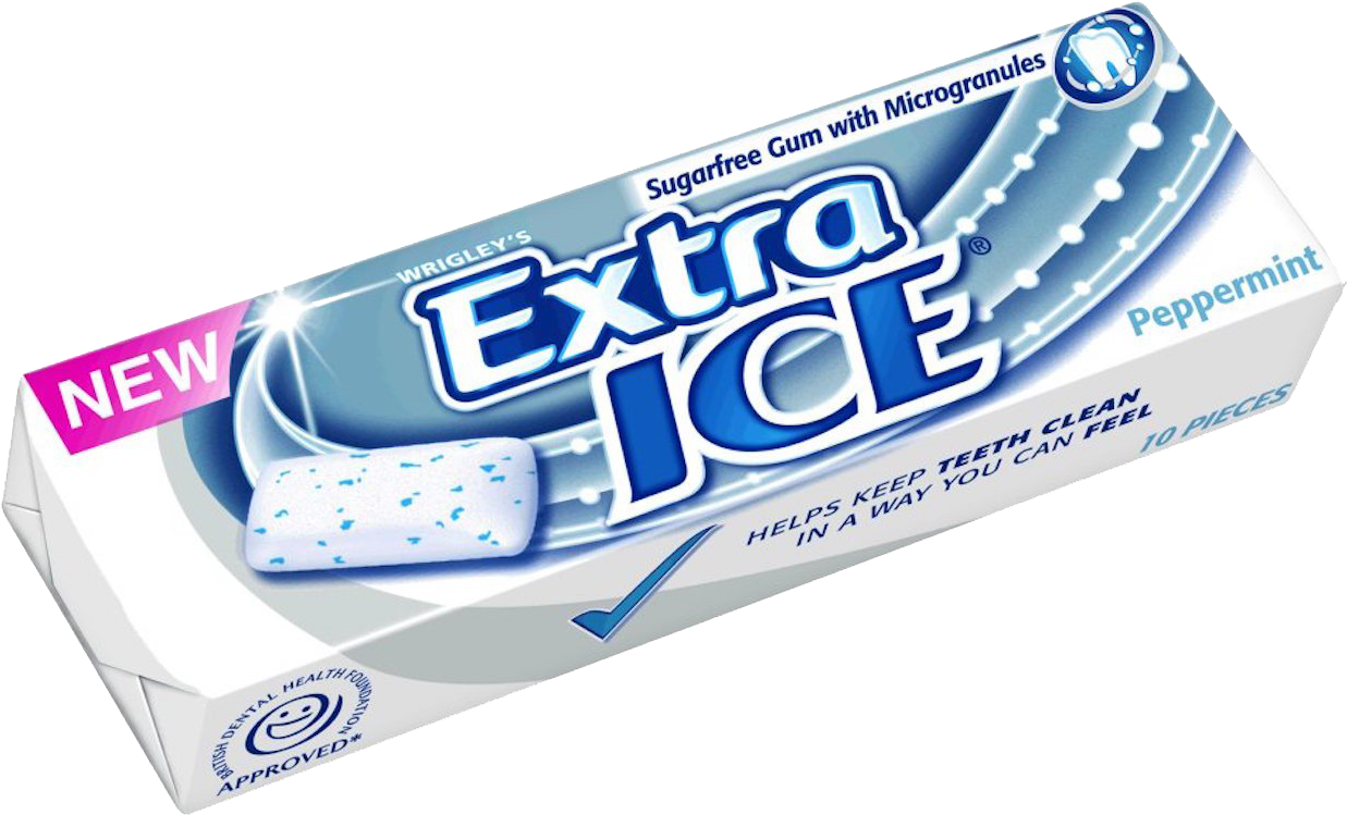 Download Chewing Gum Free Png Picture - Extra Ice Peppermint Gum 10 ...