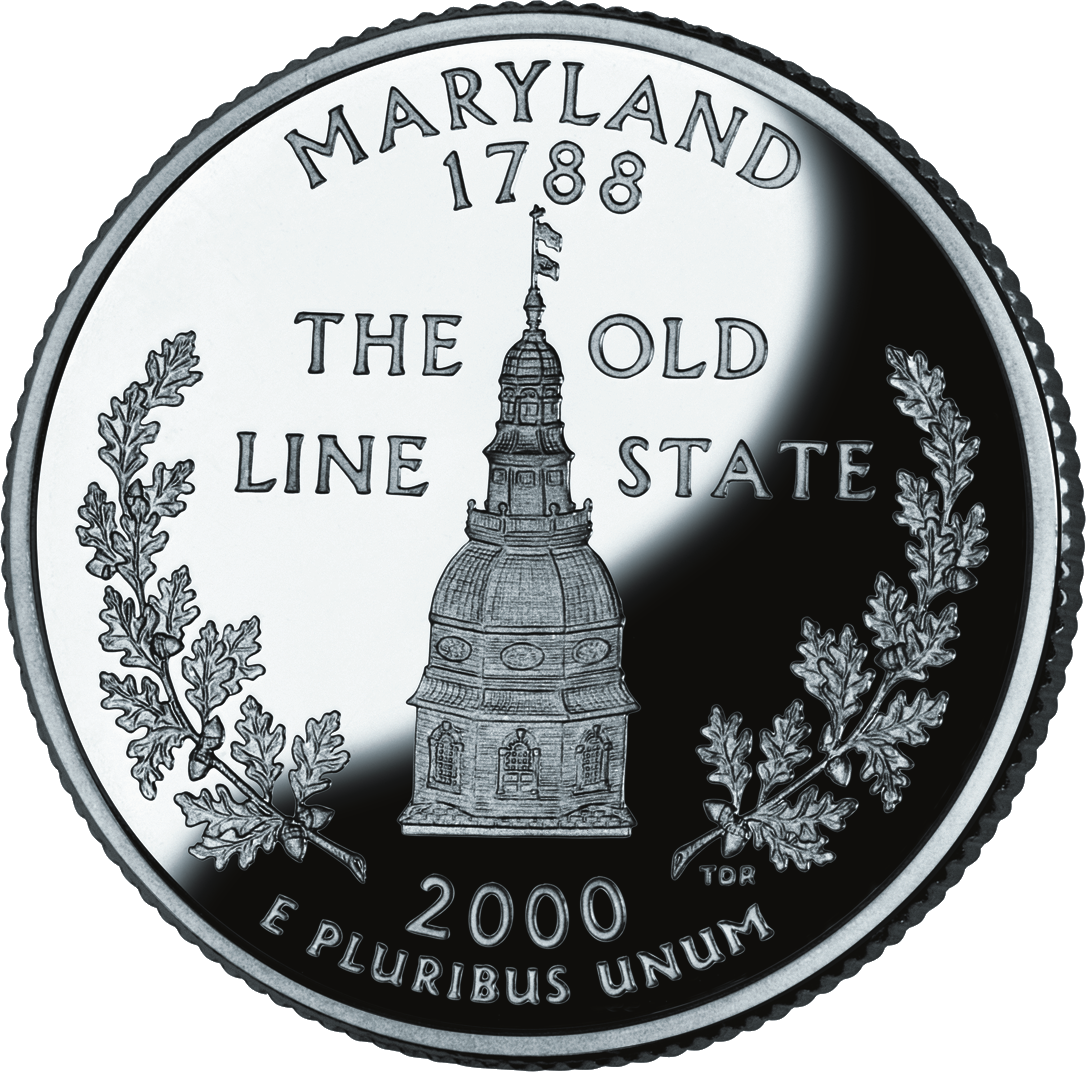 Download Familypedia - Maryland State Quarter - Full Size PNG Image ...