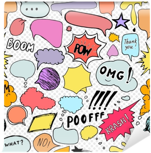 Download Seamless Pattern Background With Handdrawn Comic Book - Comics ...