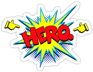 Hero Word Clipart