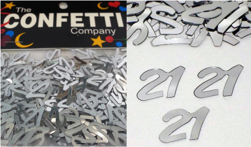 Download Scatter Confetti 21 Holographic - Number 21 Confetti - Full ...