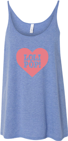 Download I Love Lolipop Records - Bella + Canvas - Women's Slouchy Tank ...