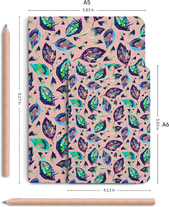 Download Dailyobjects Falling Feathers Autumn A5 Notebook Plain - Blue ...