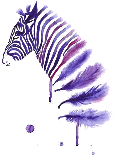 Download Zebra Feather Art - Zebra Background - Full Size PNG Image ...