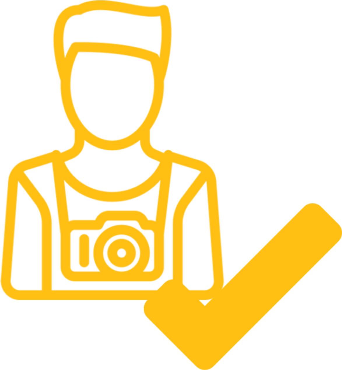 Download Yellow Node Influencer With A Check Mark Icon Against - Full ...