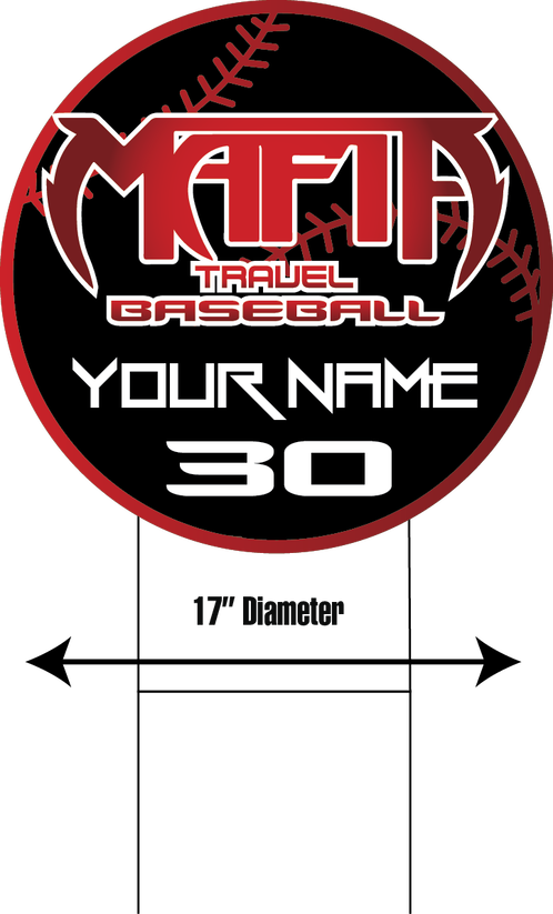 Download 17" Diameter Yard Sign - Graphic Design - Full Size PNG Image ...