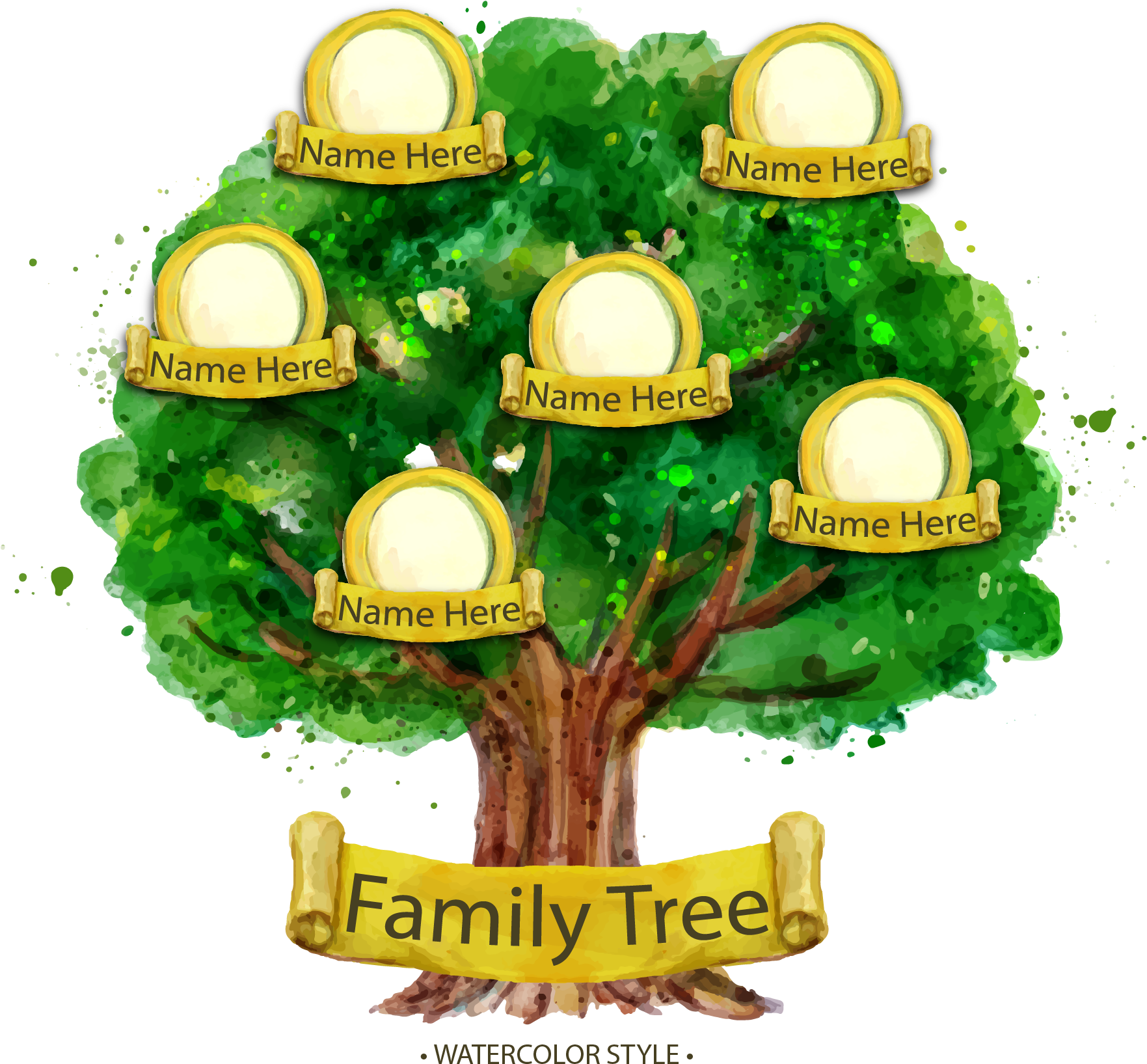 Family Tree Templates Amp Genealogy Clipart For Your Ancestry Map