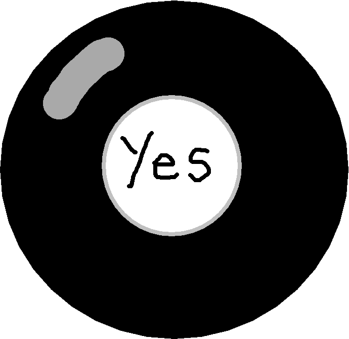 Download Magic 8 Ball - Twitter Icon Png Black Circle - Full Size PNG ...