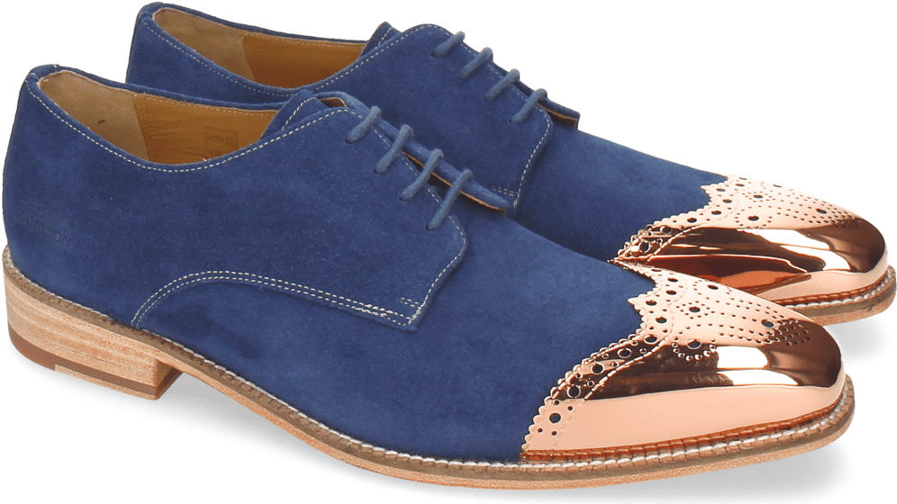 Download Derby Shoes Lance 1 Mtc Suede Pattini Mid Blue Ls Raw - Melvin ...