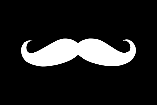 Download Big Cartoon Mustache Clipart - White Cartoon Mustache - Full ...