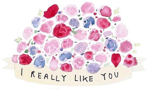 Download Ilikeyou Ireallylikeyou Flowers Pink Purple Banner - Painting ...