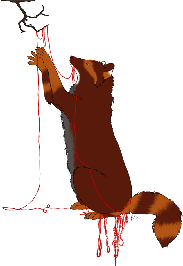 Download Red String - Part Ii - Illustration - Full Size PNG Image - PNGkit