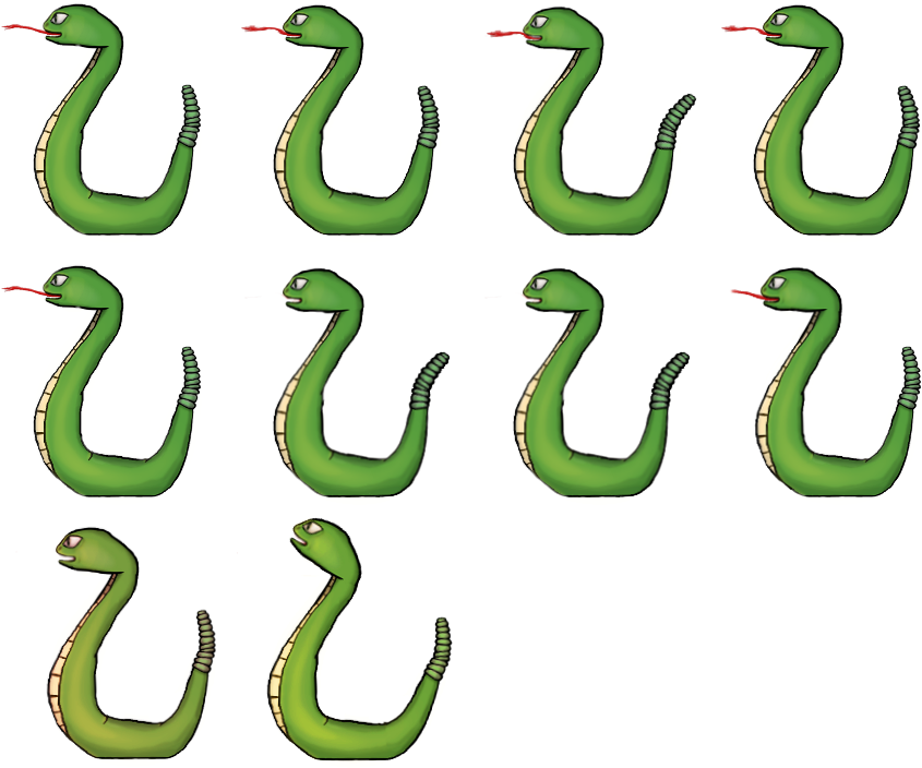 Download Rattler - Free Sprite Sheets Snake - Full Size PNG Image - PNGkit