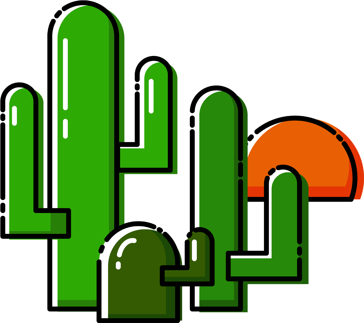 Download Plant Cartoon Cactus Vector Element Png And Image - Vector ...