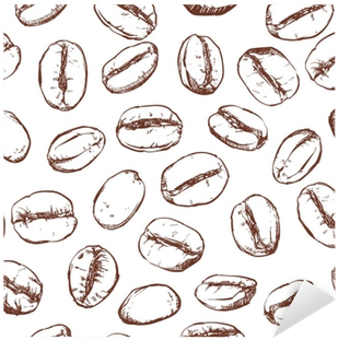 Download Coffee Bean Pattern Including Seamless On White Background ...