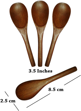 Download Brown Wooden Small Spoon - Wooden Small Spoon - Full Size PNG ...