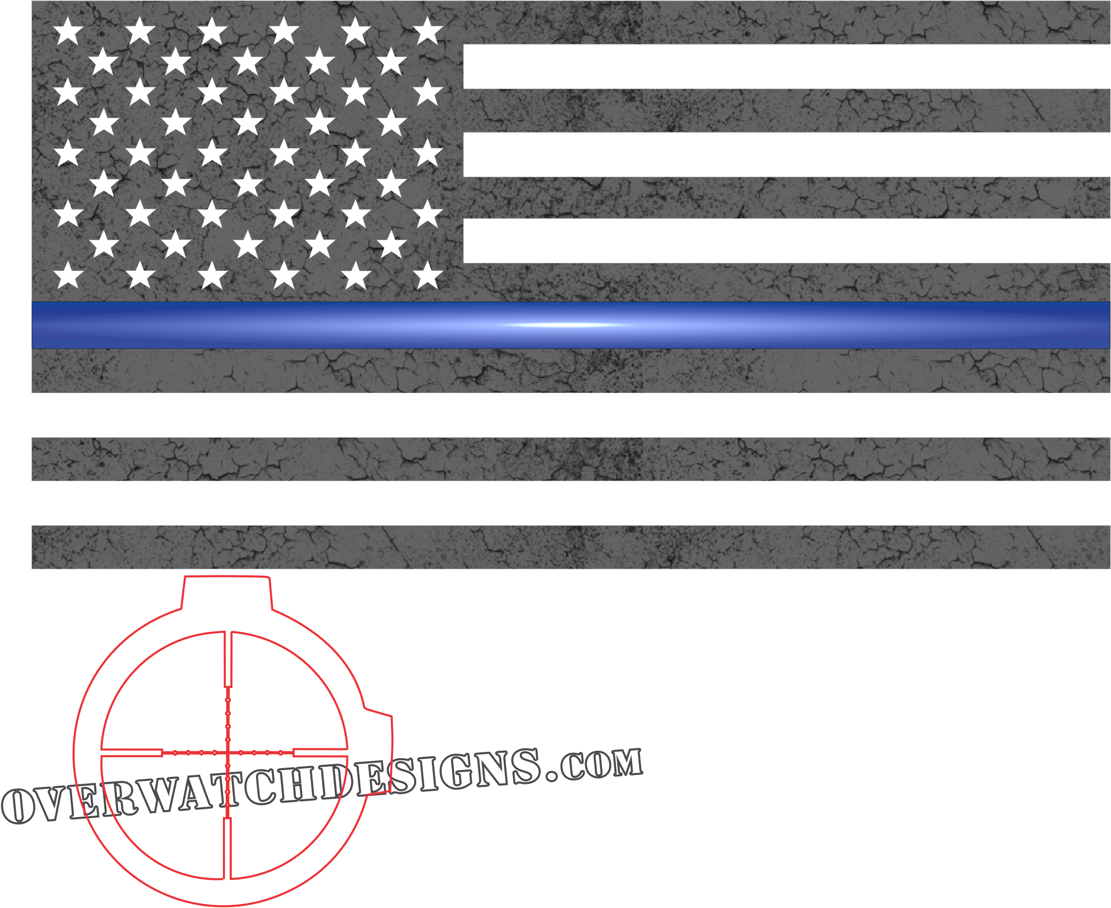 Download Transparent Thin Blue Line Sticker - Transparent Thin Blue ...