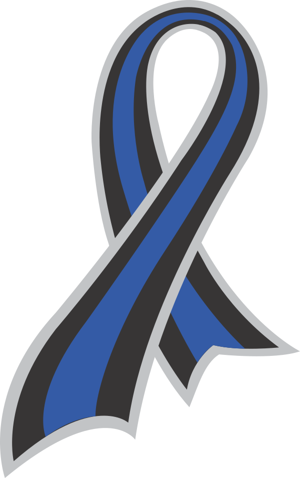 Download Thin Blue Line Ribbon - Thin Blue Line Denmark - Full Size PNG ...