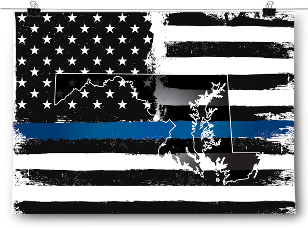 Download Thin Blue Line - Maine Thin Blue Line - Full Size PNG Image ...