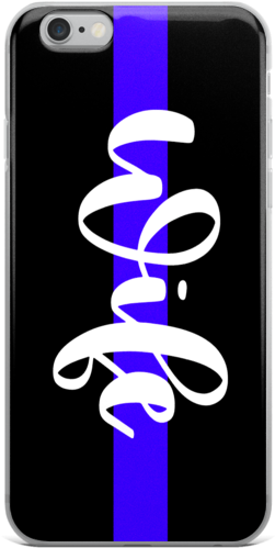 Download Thin Blue Line Wife Script Iphone Case - Iphone - Full Size ...