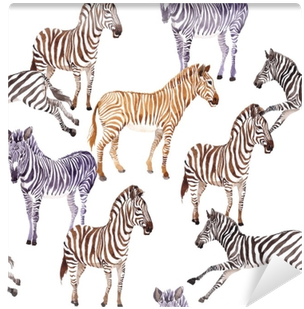 Download Exotic Zebra Wild Animal Pattern In A Watercolor Style ...