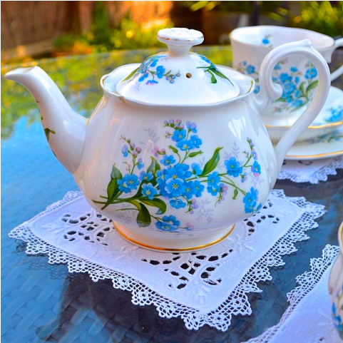 Download Royal Albert Forget Me Not Tea Set - Teapot - Full Size PNG ...