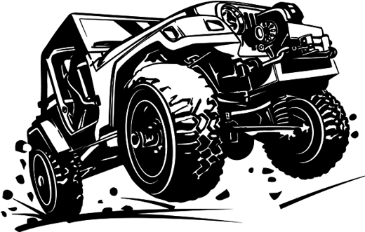 Download Jeep Car Off - Off Road Jeep Sticker - Full Size PNG Image ...