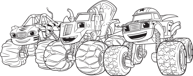 Download Transparent Top 31 Blaze And The Monster Machines Coloring ...