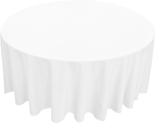 Download Round Table Linen Hire - Round Table White Linen - Full Size ...