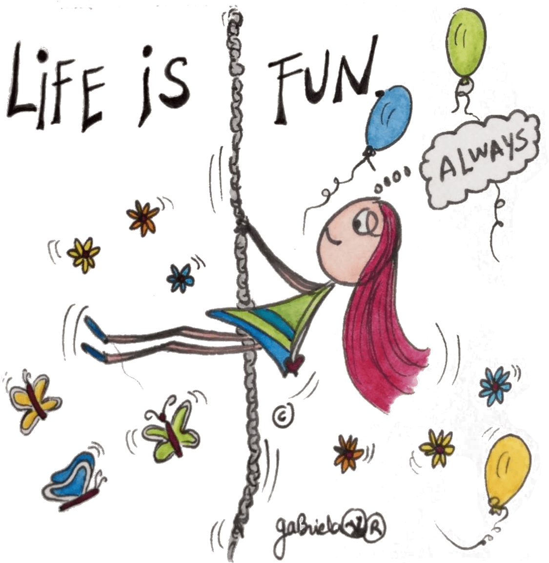 Download Life Is Fun - Cartoon - Full Size PNG Image - PNGkit
