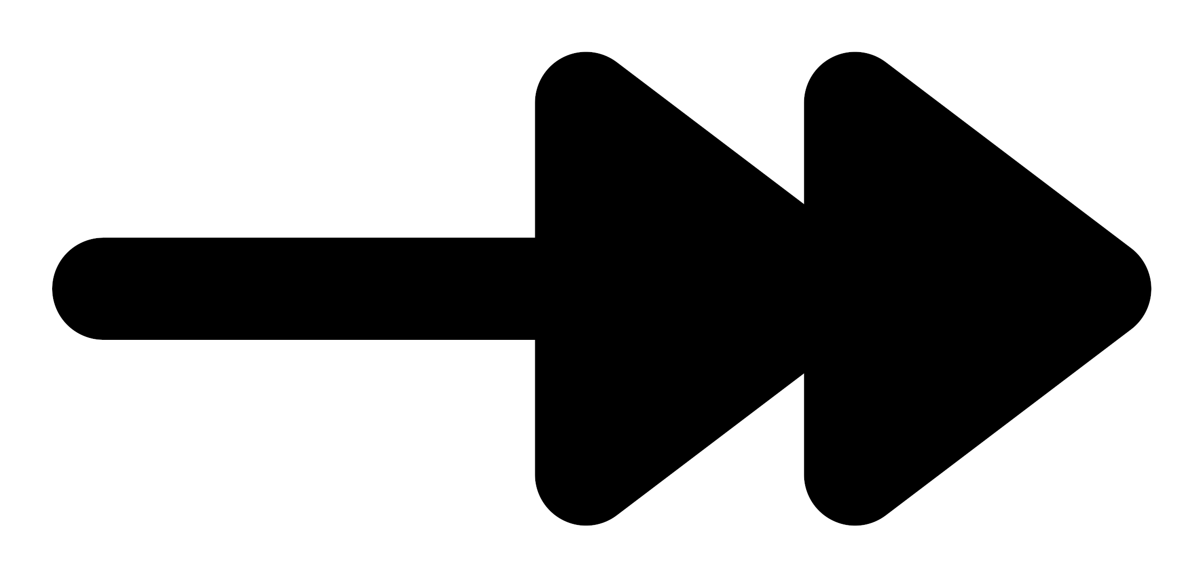 Download Primary Line Double Arrow End Clip Freeuse Download - Arrow ...