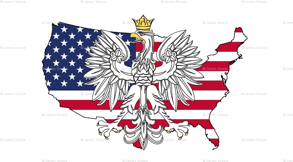 Download Polish American Map Throw Blanket - Full Size PNG Image - PNGkit