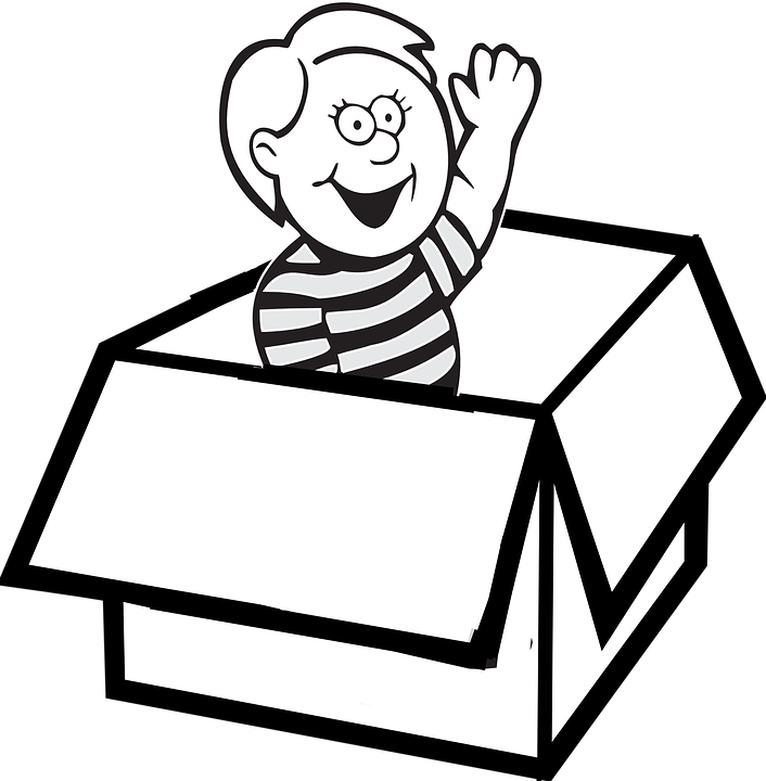 Download Ball In The Box Clipart Black And White - Inside The Box ...