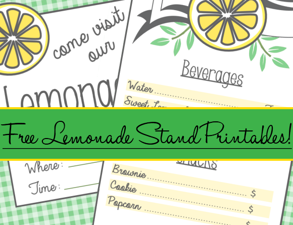 Download Transparent Free Lemonade Stand Poster & Menu Printable For ...