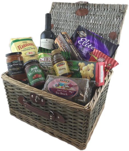 Download Irish Picnic Basket Hamper - Hamper - Full Size PNG Image - PNGkit